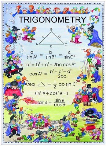 Trigonometry. Senior Maths Poster. Educational Aid. Math Poster. | eBay